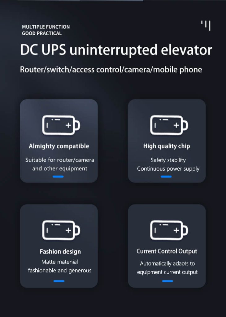 Lithium battery 10000mah mini ups for wifi router modem monitoring DC ...